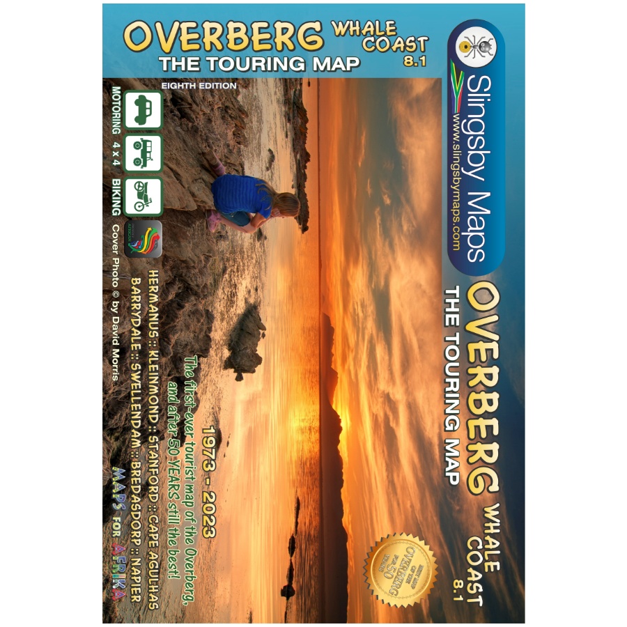 Slingsby Overberg Whale Coast Map 8th Edition | Mountain Mail Order
